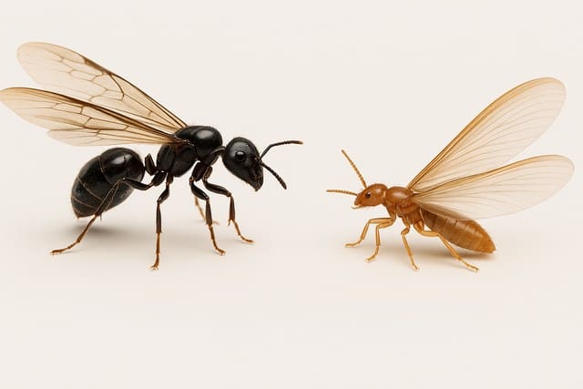 Fourmi volante ou termite ailé : les différencier facilement